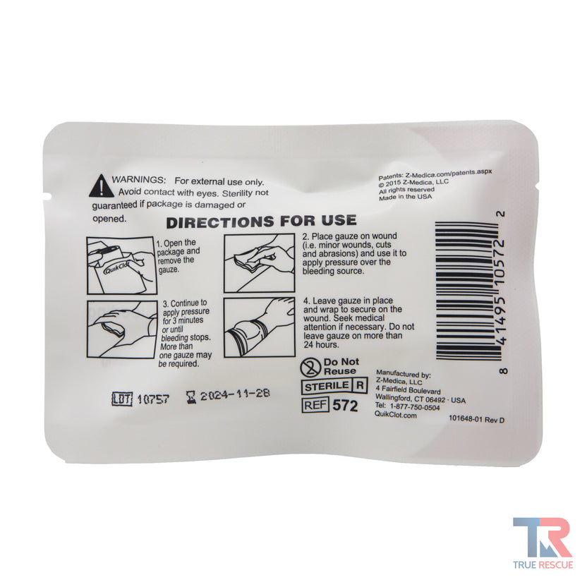 QuikClot Bleeding Control Dressing, OTC